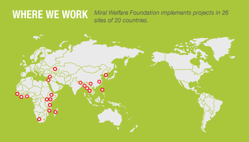 Where we work - Miral Welfare Foundation implements projects in 26 ...